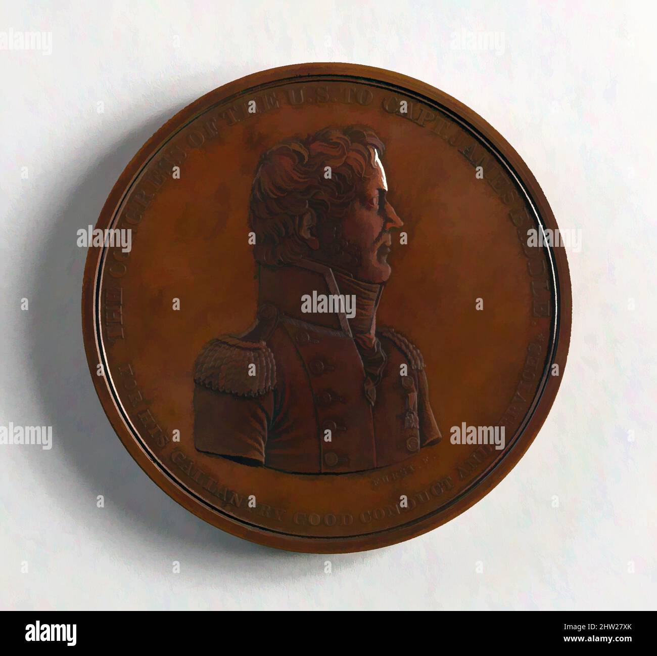 Art inspired by Medal of Captain James Biddle, 1815, Made in United ...