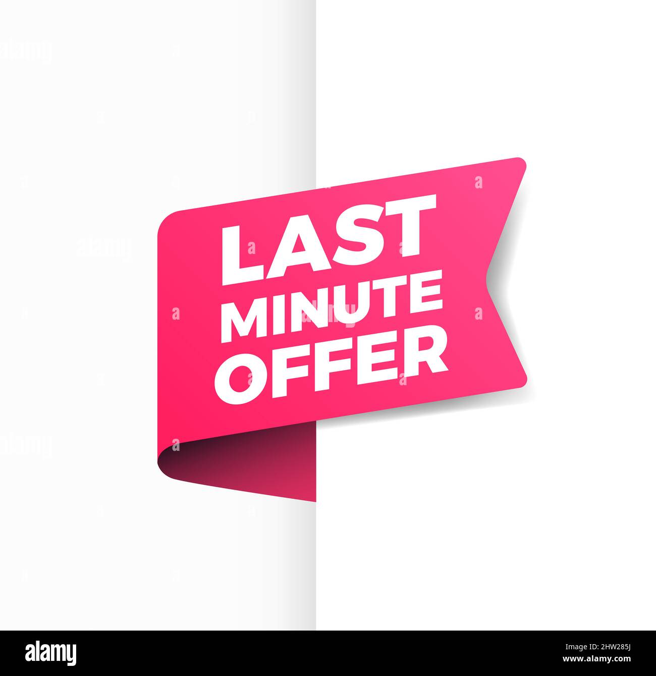 Last Minute Offer Shopping Vector Ribbon Stock Vector Image & Art - Alamy