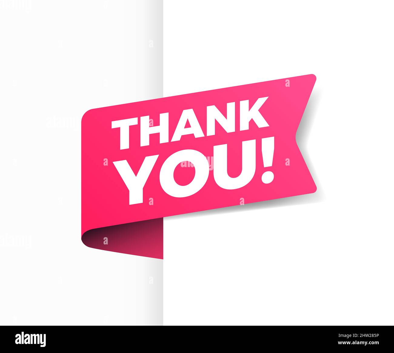 Thank You Ribbon Stock Vector Images - Alamy