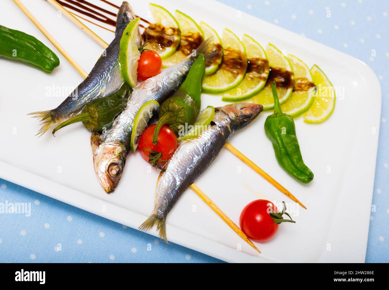 Grill anchovies hi-res stock photography and images - Alamy