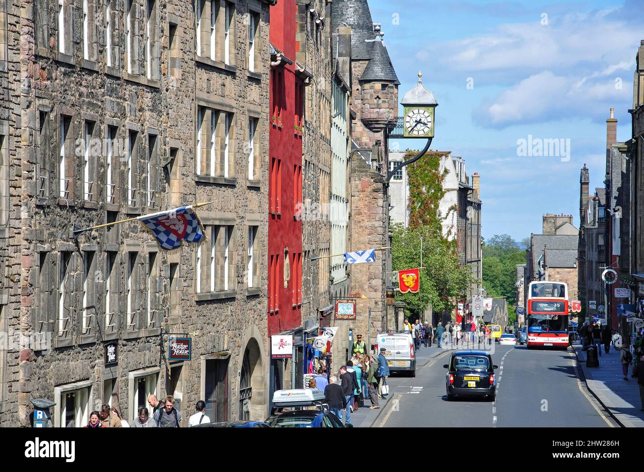 Canongate, Old Town, Edinburgh, Lothian, Scotland, United Kingdom Stock ...