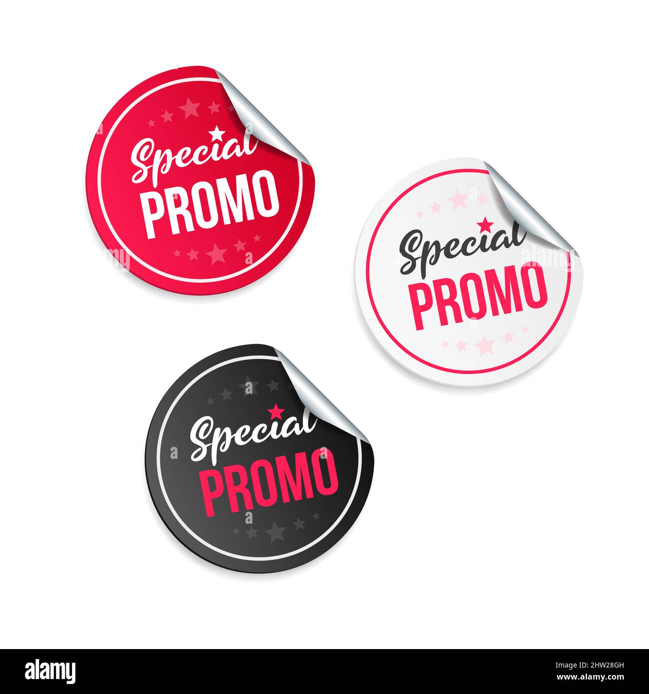 Special promo shopping stickers hi-res stock photography and images - Alamy