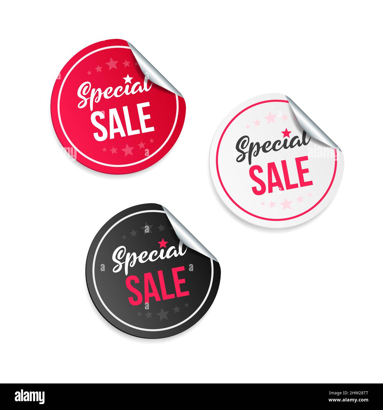 Sale stickers vector vectors Stock Vector Images - Alamy