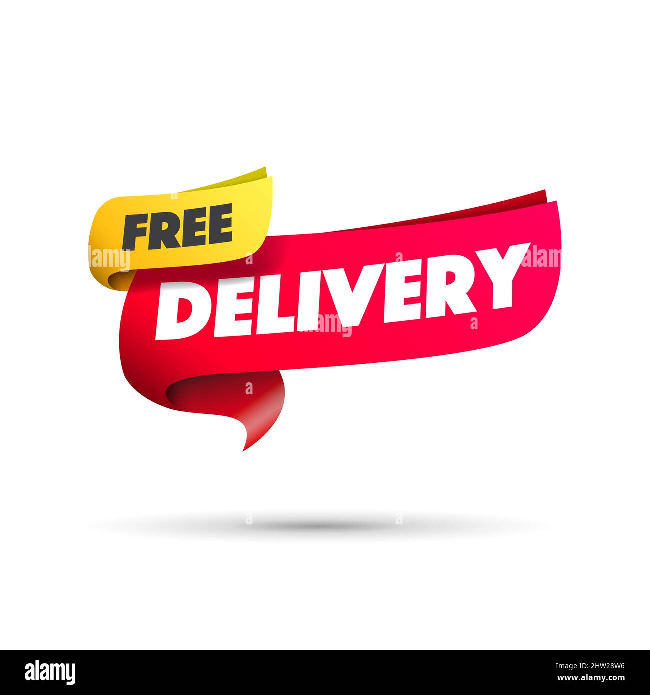 Free delivery tag Stock Vector Images - Alamy