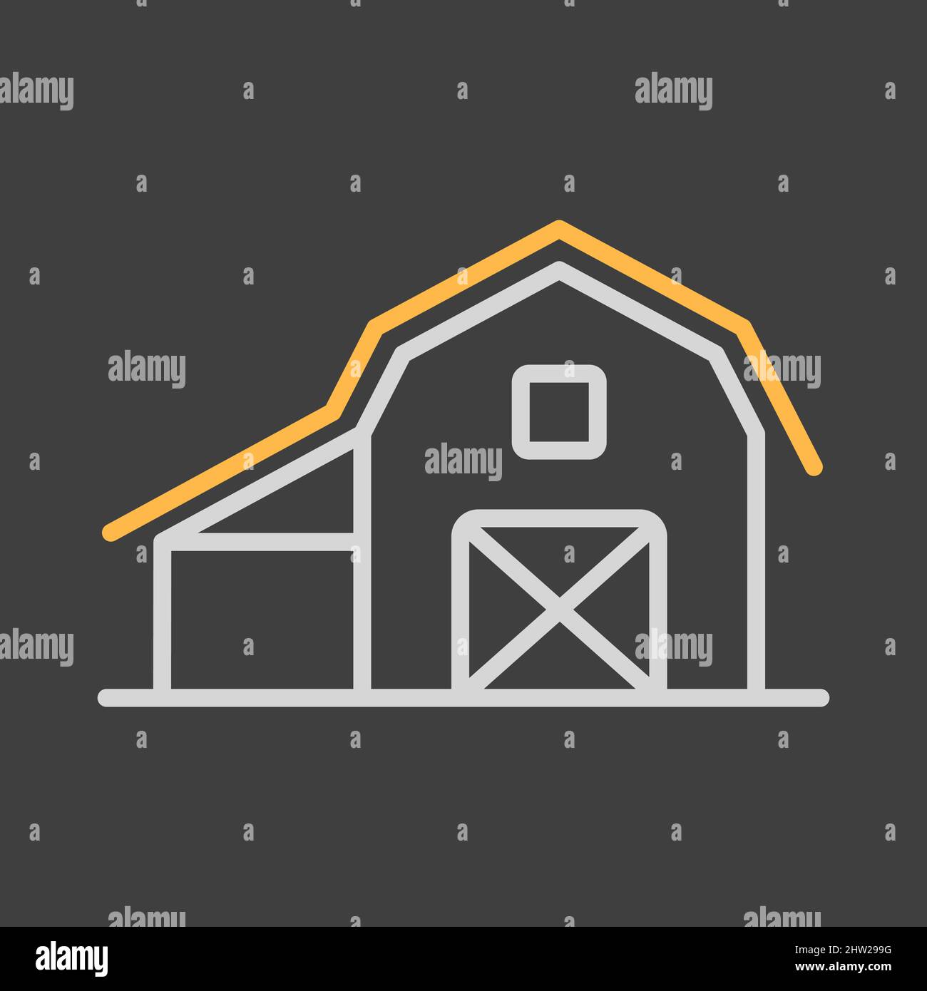 Barn icon. Farm animal sign. Graph symbol for your web site design ...
