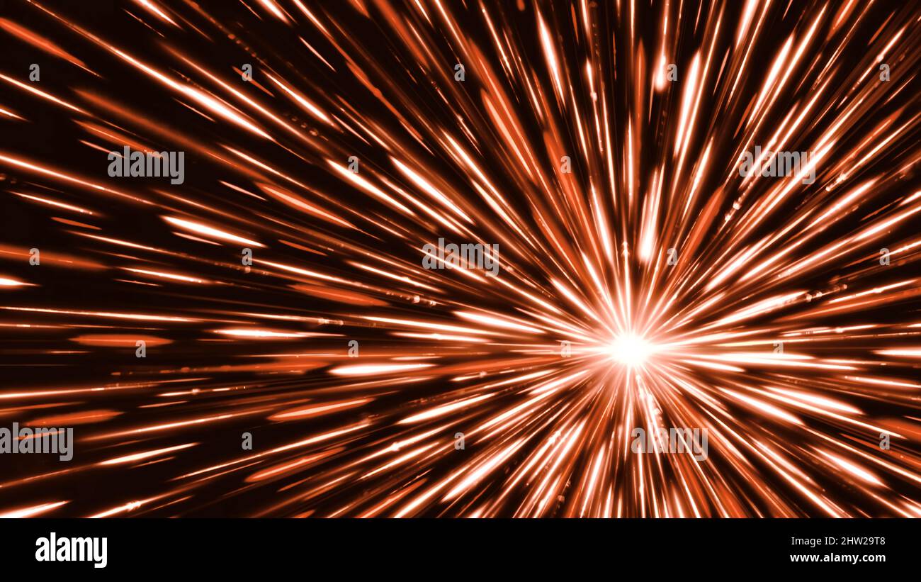 Star absorbs rays. Animation. Bright point absorbs colored rays of ...