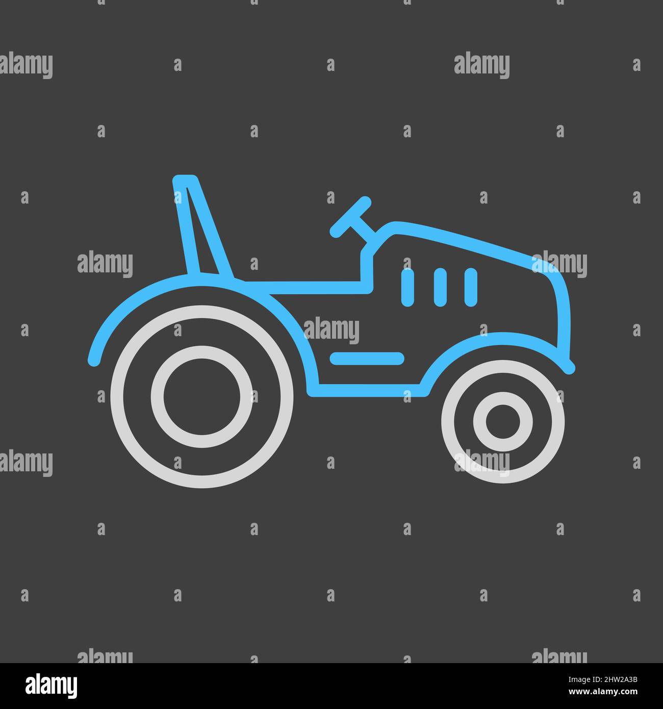 Tractor icon. Farmer machine. Agriculture sign. Graph symbol for your ...