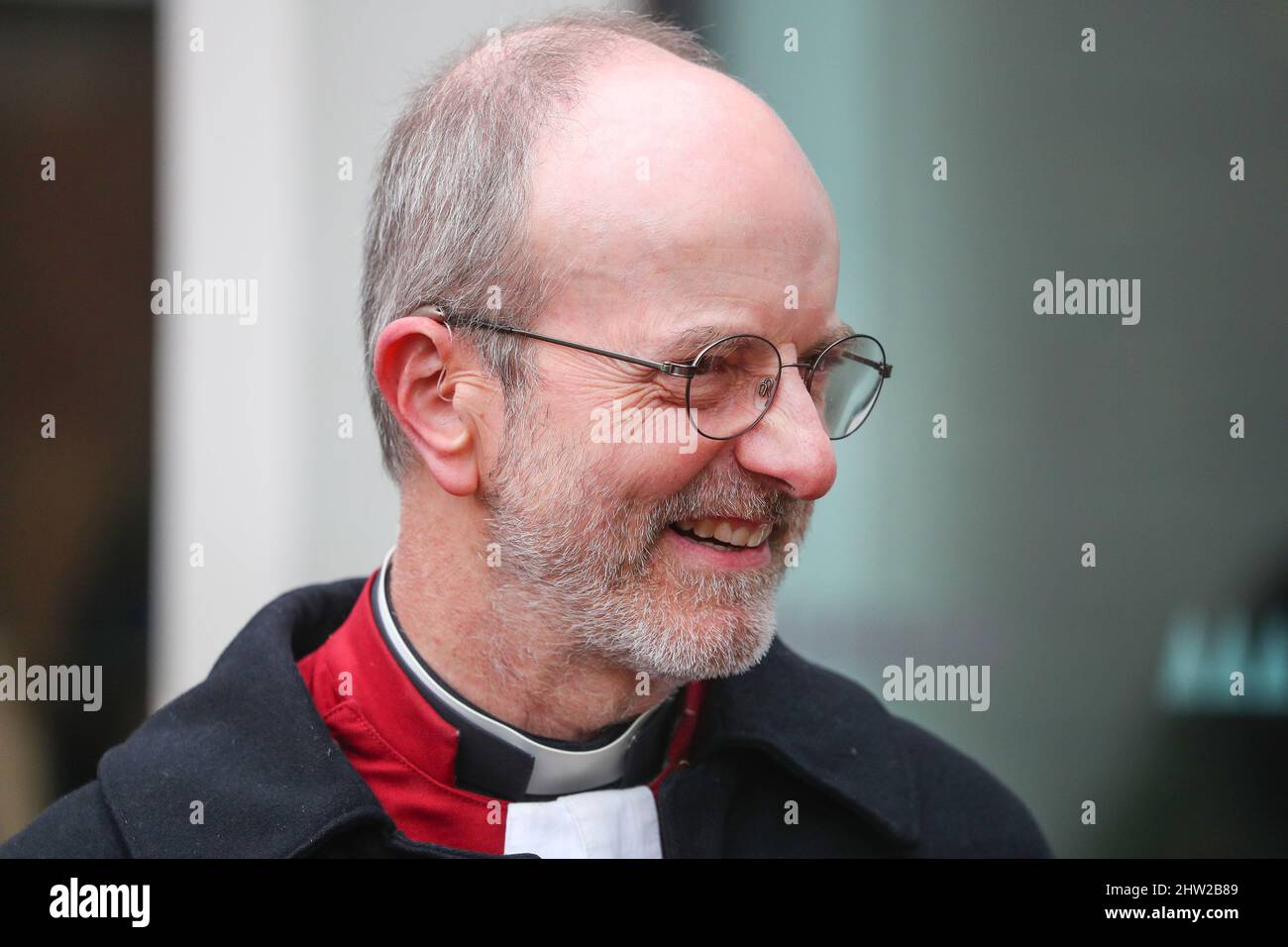 Canon Roland Riem, Vice Dean of Winchester Cathedral Stock Photo - Alamy
