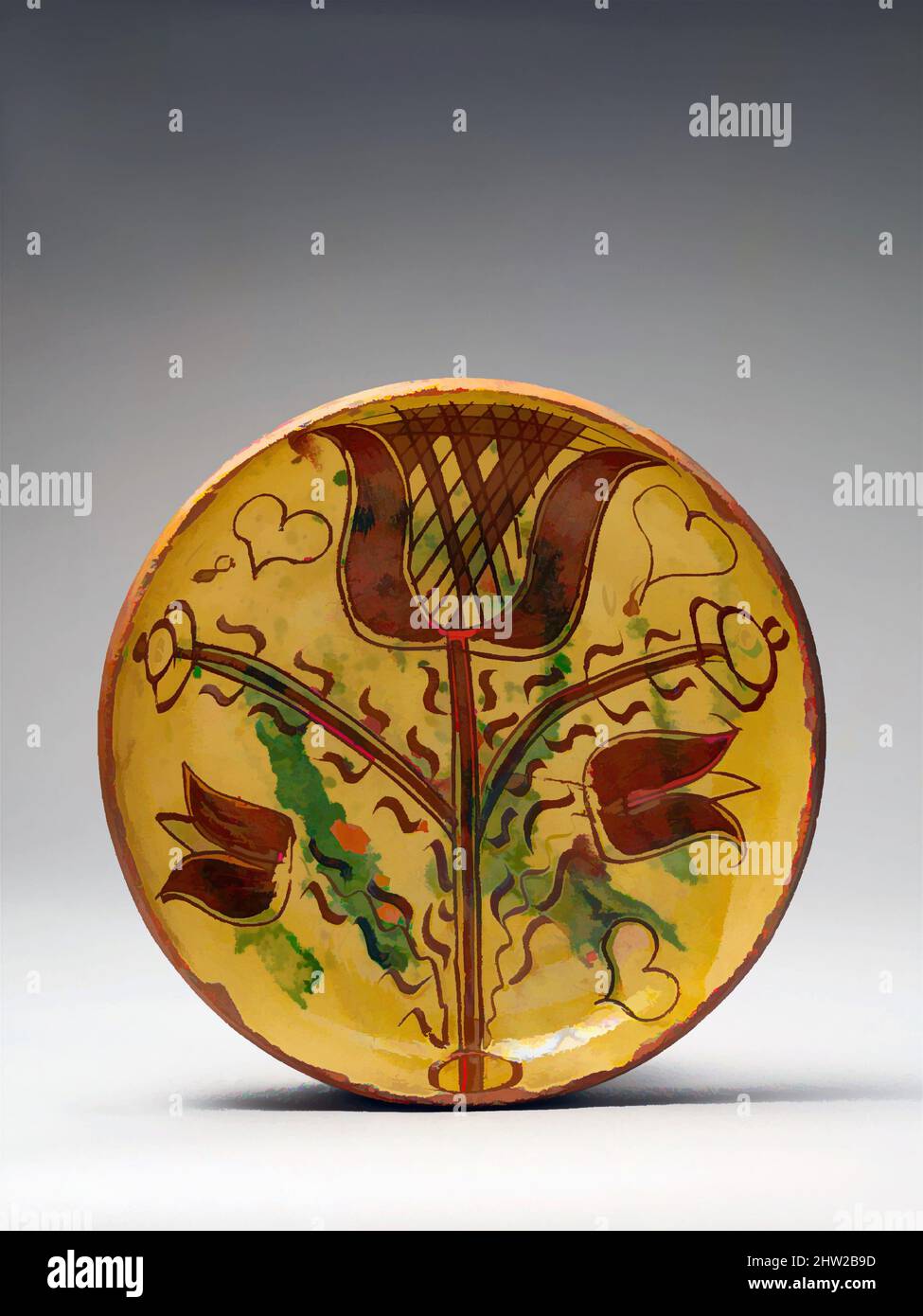 Redware with sgraffito decoration hi-res stock photography and images ...