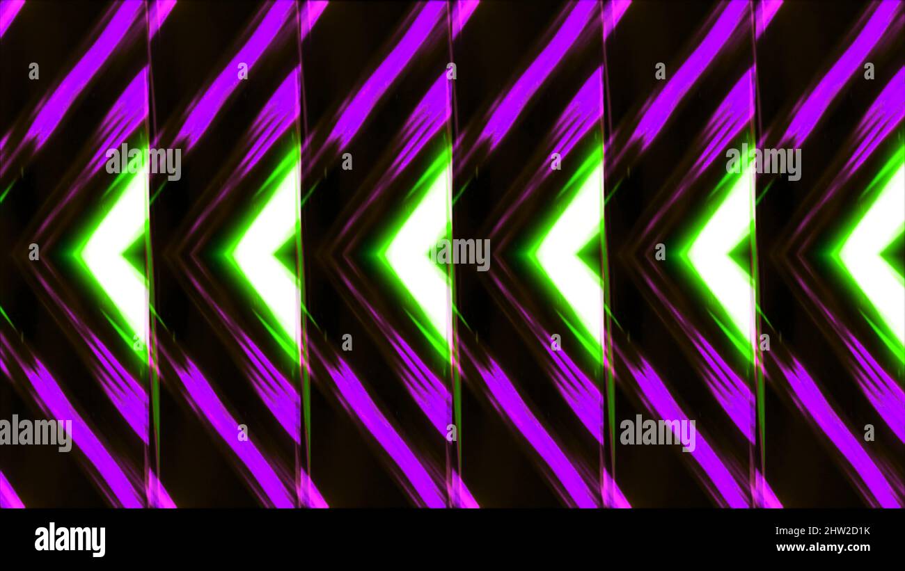 Triangular Pattern With Neon Flickers Motion Repeating Pattern Of