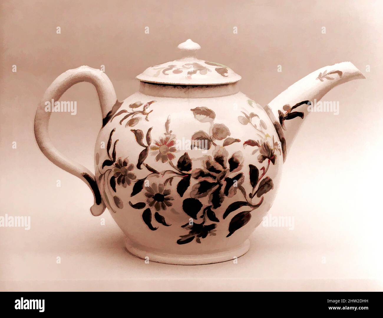 Art inspired by Punch Pot, ca. 1760, Made in Staffordshire, England ...