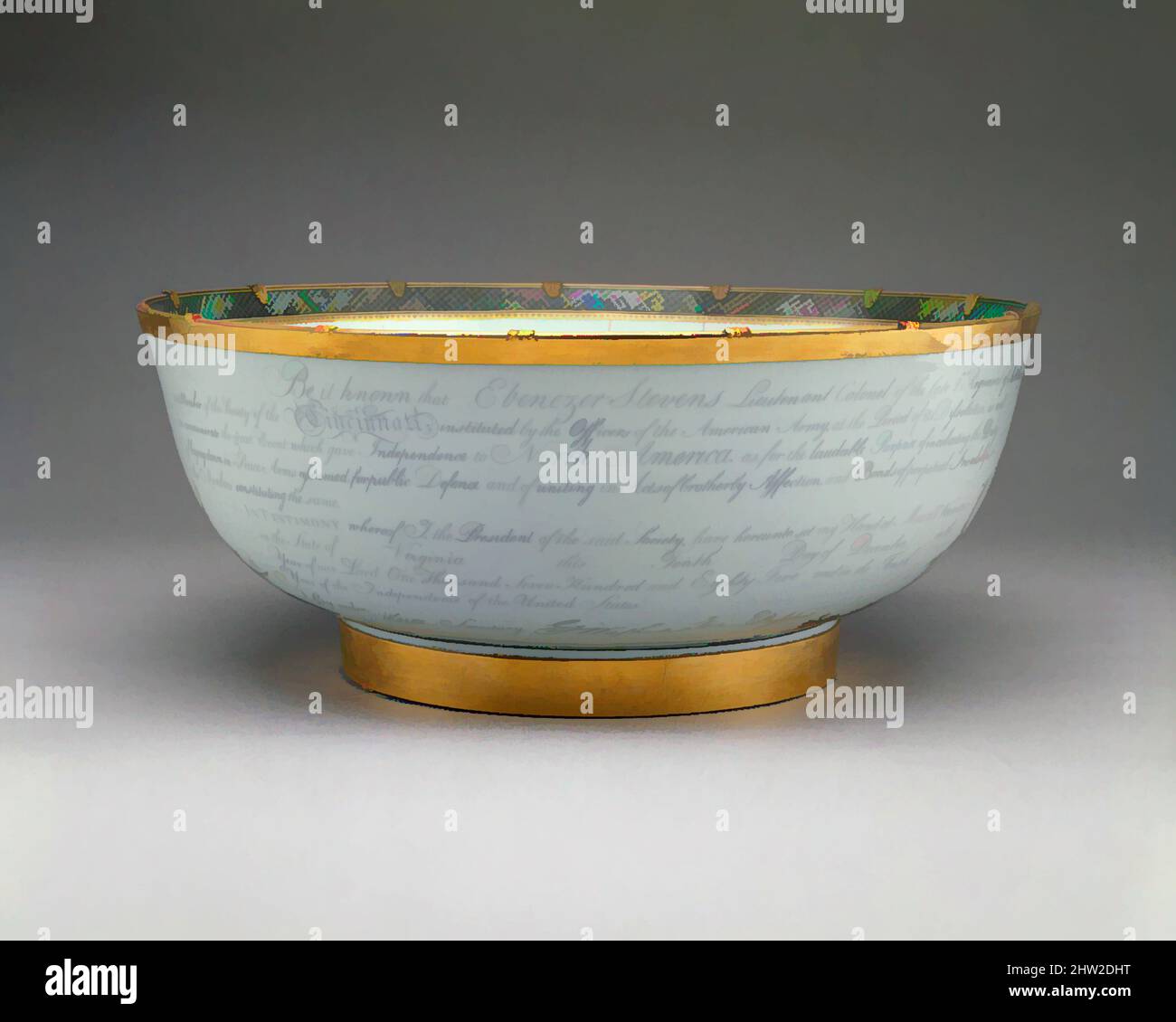 Art inspired by Punch Bowl, ca. 1786–90, Made in China, Chinese, for ...