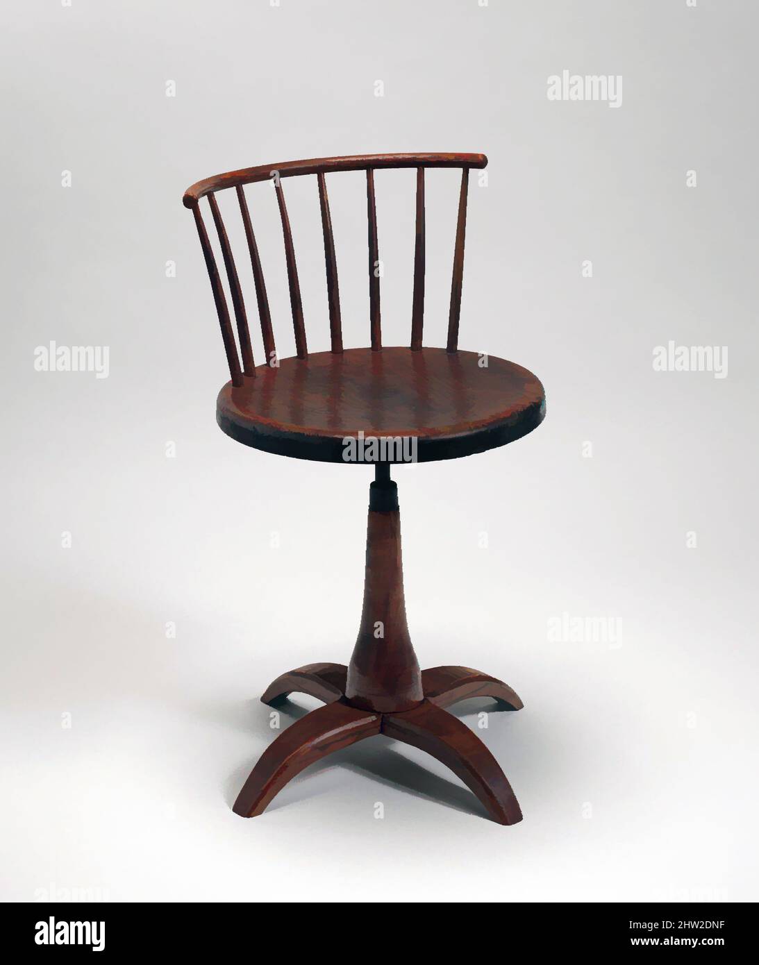 Art inspired by Revolving Chair, 1840–70, American, Shaker, Maple ...