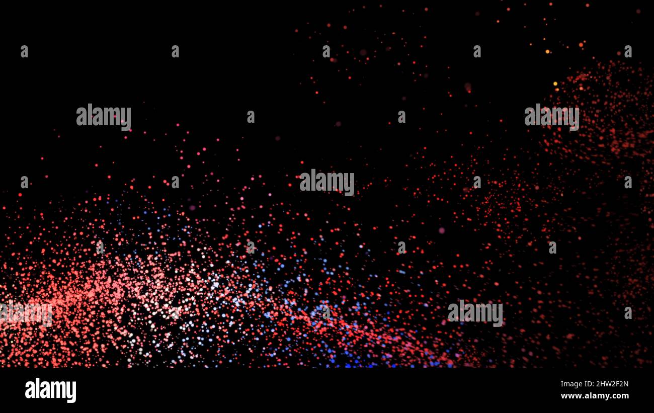 Animation molecules on black background hi-res stock photography and ...