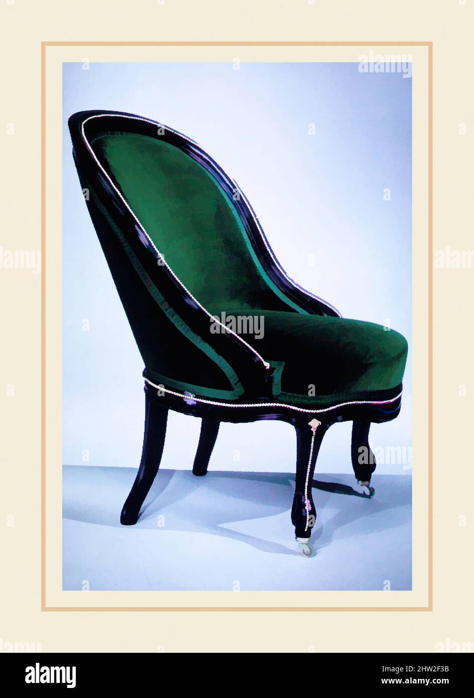 Art inspired by Slipper Chair, ca. 1860, Made in New York, New York ...