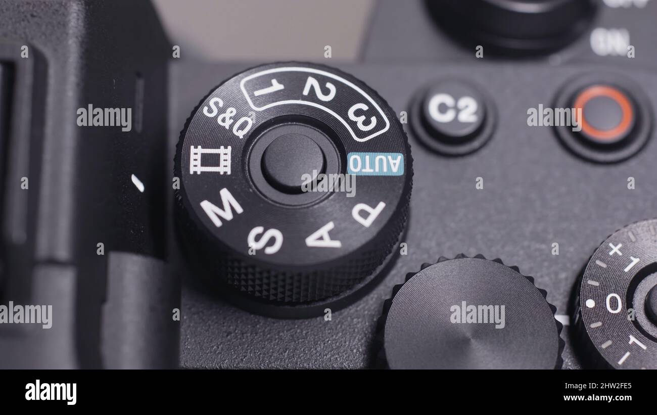 Changing camera settings dials hi-res stock photography and images - Alamy