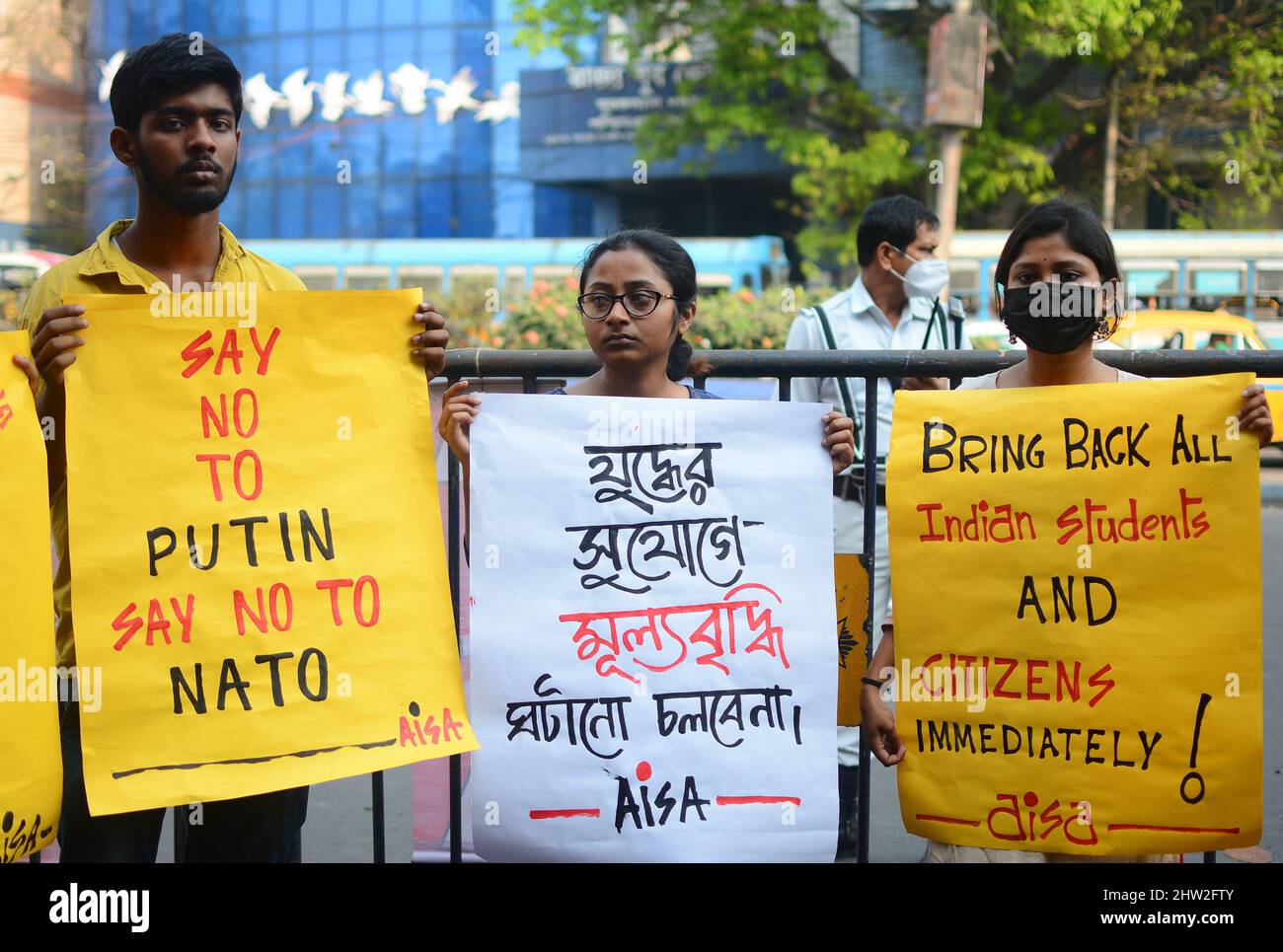 Kolkata, West Bengal, India. 3rd Mar, 2022. AISA (American Indian ...