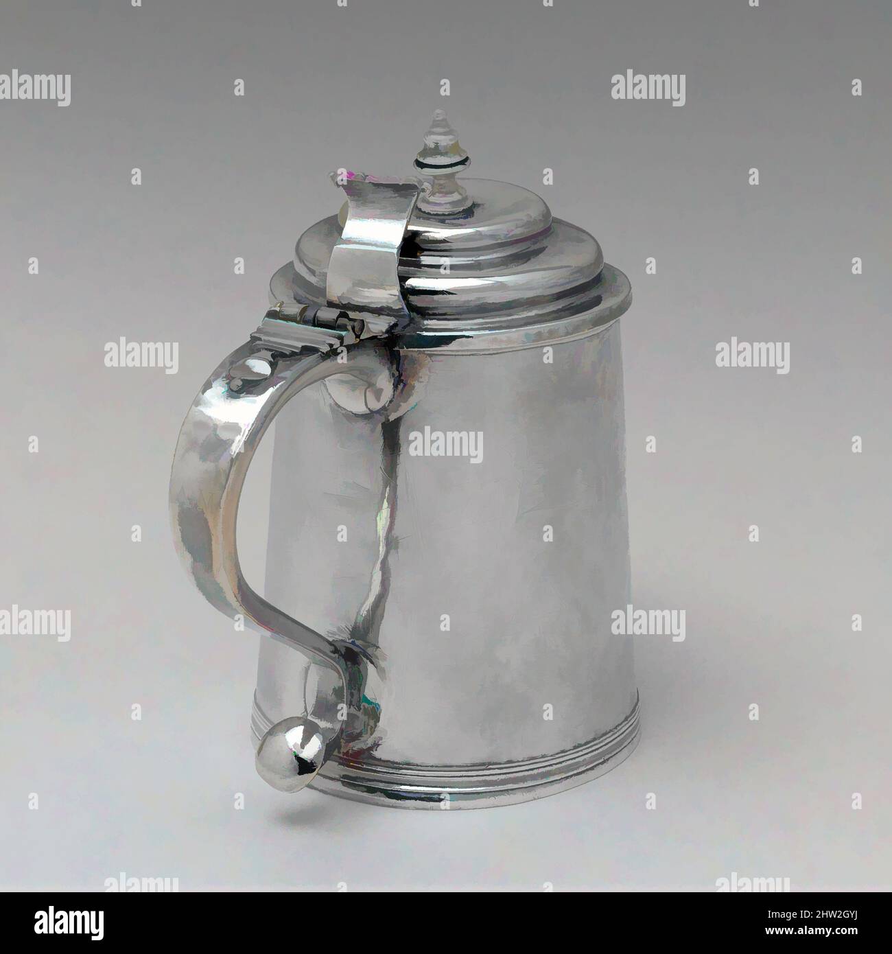 Art inspired by Tankard, 1720–30, Made in Boston, Massachusetts, United ...