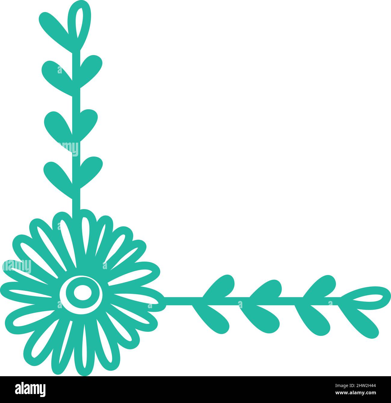 Green Corner Border Design
