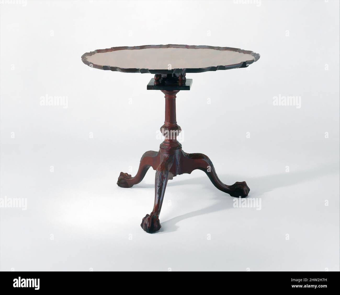 Art inspired by Round Tea Table, ca. 1765, Made in Philadelphia ...