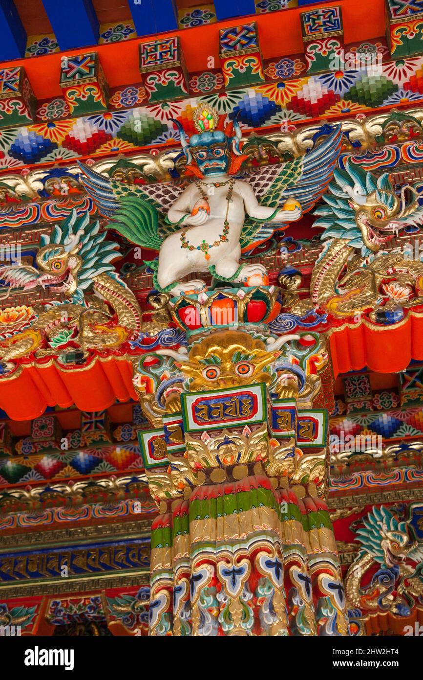 Tibetan monastery temple paintings beautifully decorated painting at ...