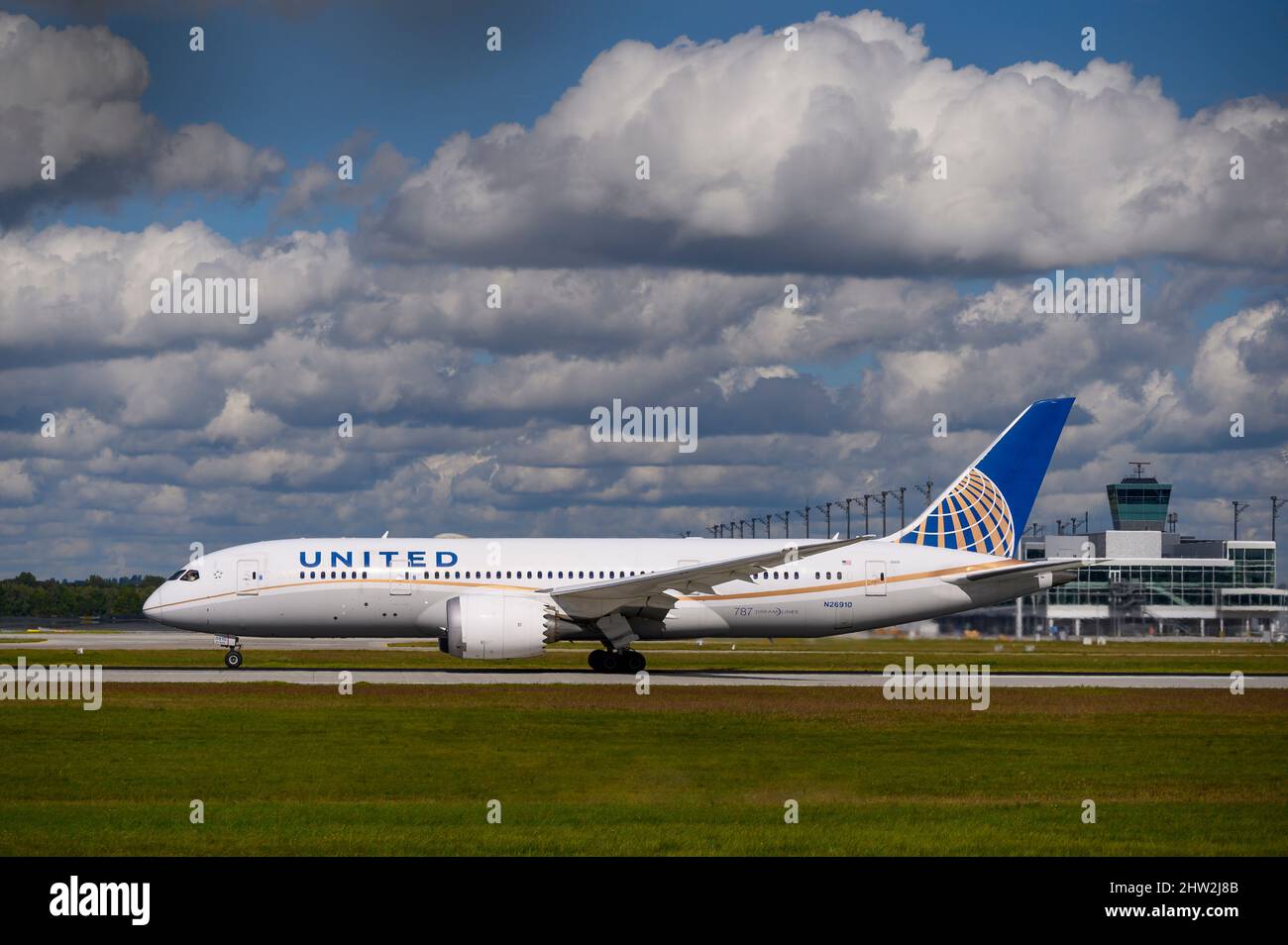 United Airlines Boeing 787-8 Dreamliner With The Aircraft Registration ...