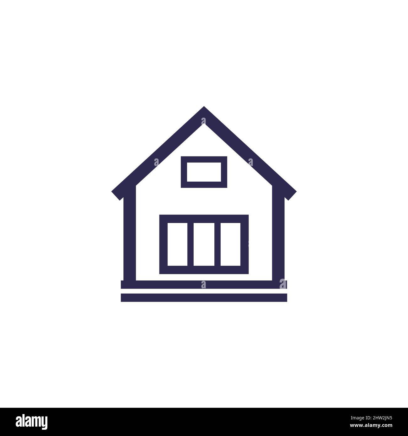 modern house icon on white Stock Vector Image & Art - Alamy