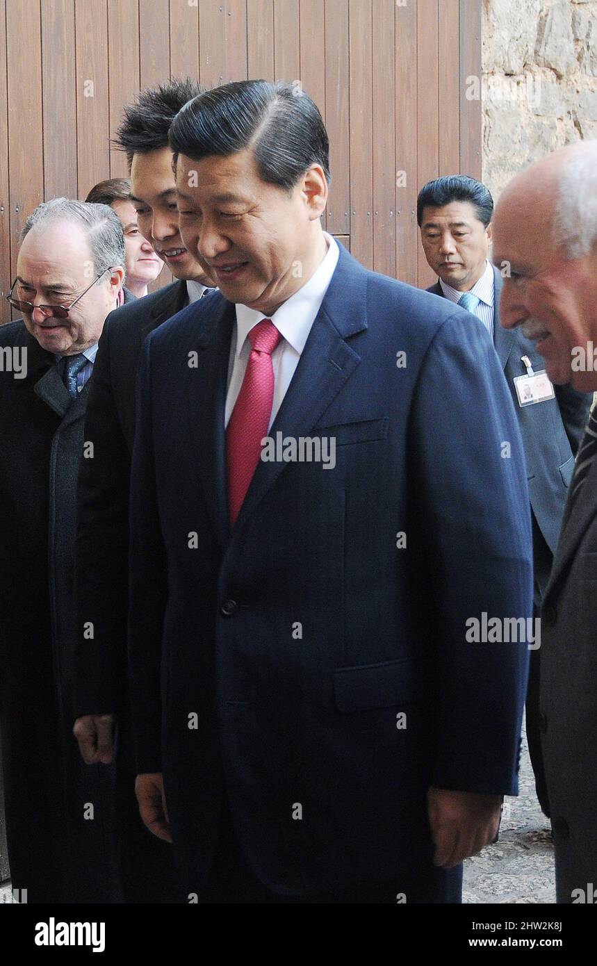 Xi Jinping, current president of the Republic of China, during his ...