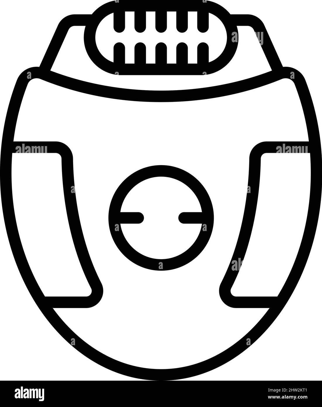 Bikini epilator icon outline vector. Hair treatment. Removal hair Stock ...