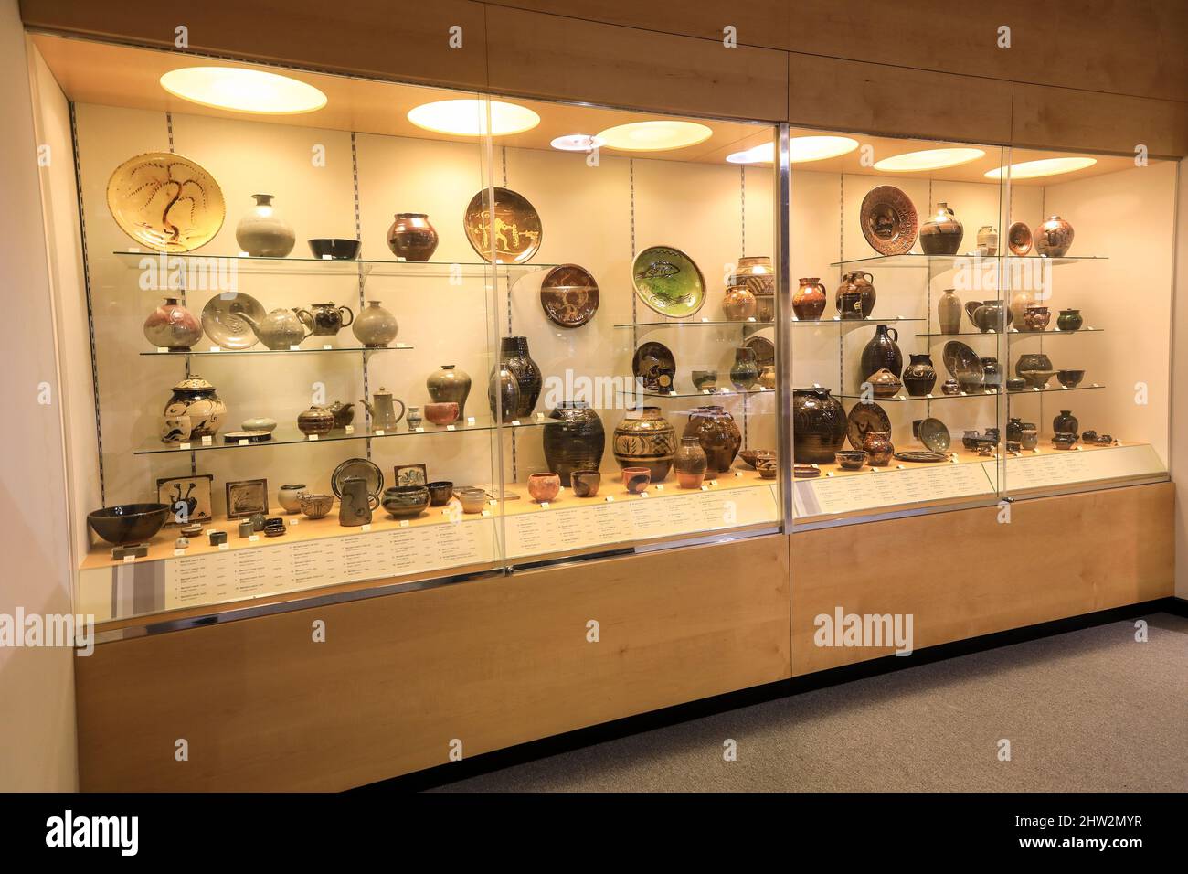 Henry Bergen collection of St Ives Pottery on display at the Potteries ...