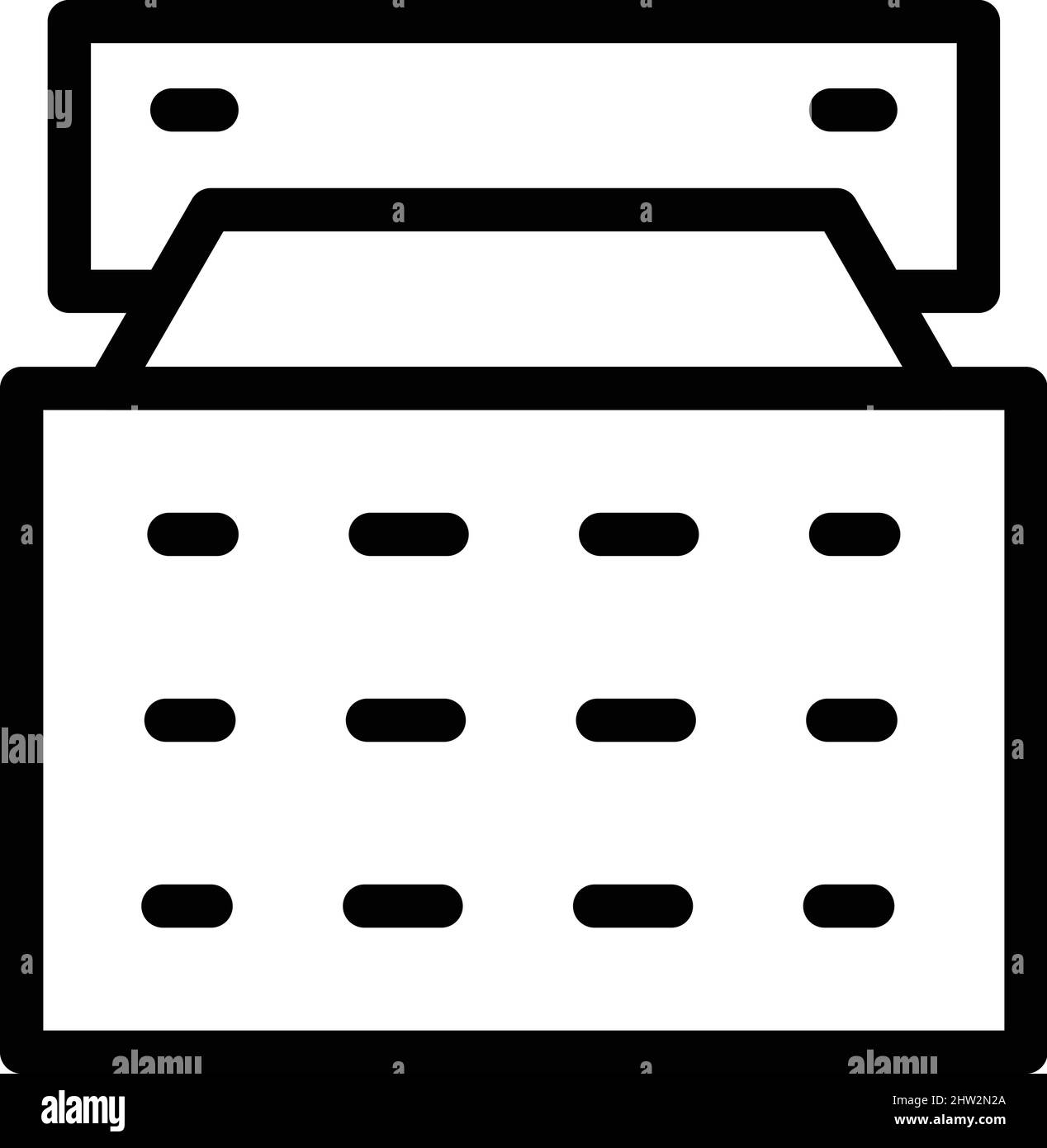 Wall mount icon outline vector. Tv bracket. Vesa screen Stock Vector ...
