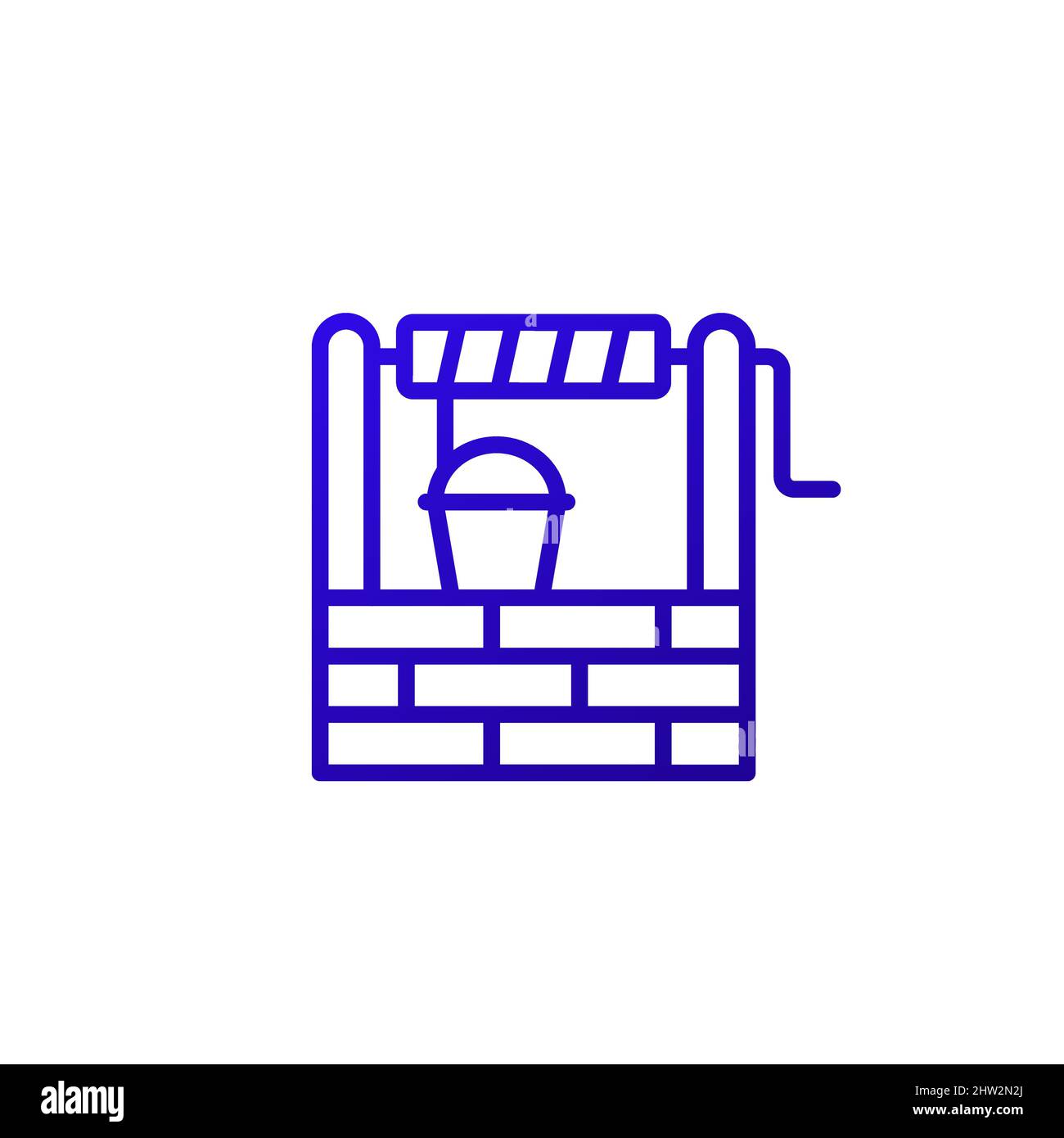 Farm well icon outline Cut Out Stock Images & Pictures - Alamy