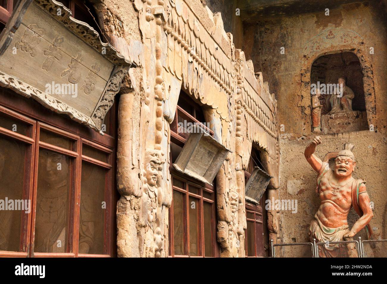 Cave 004 which was constructed during the Northern Zhou period in the ...