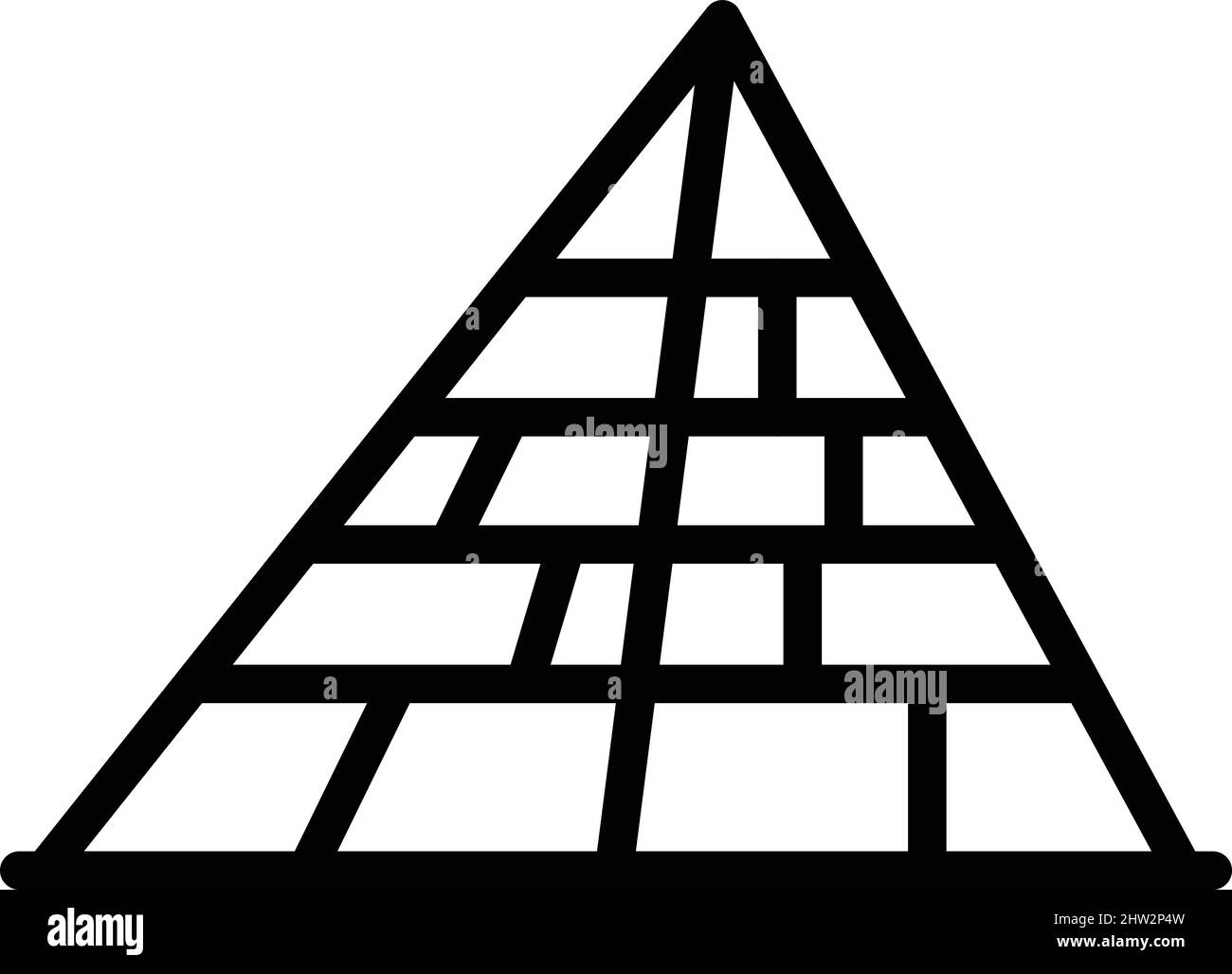 Africa pyramid icon outline vector. Ancient egypt. Cairo desert Stock ...