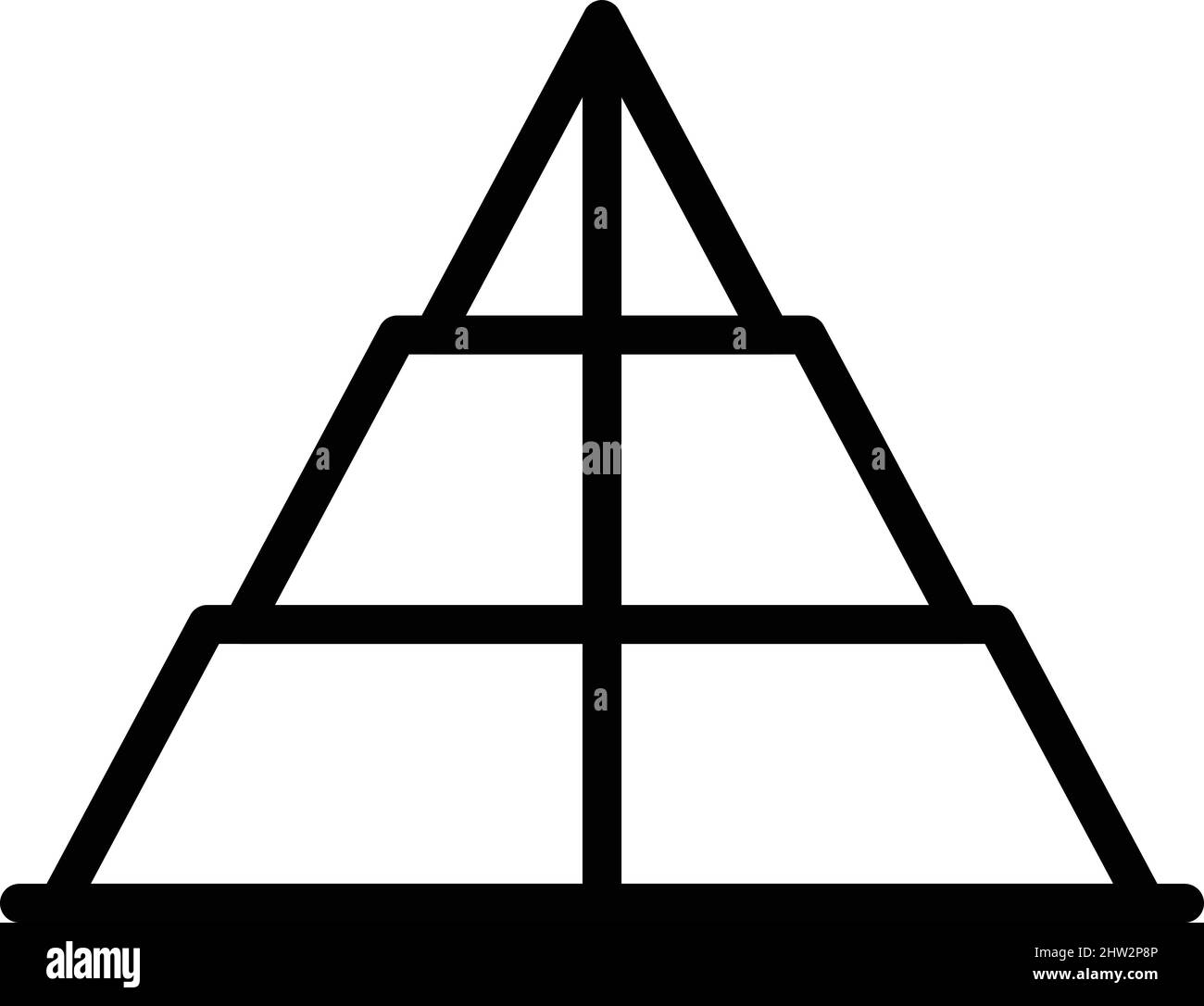 Monument pyramid icon outline vector. Ancient desert. Giza landscape ...