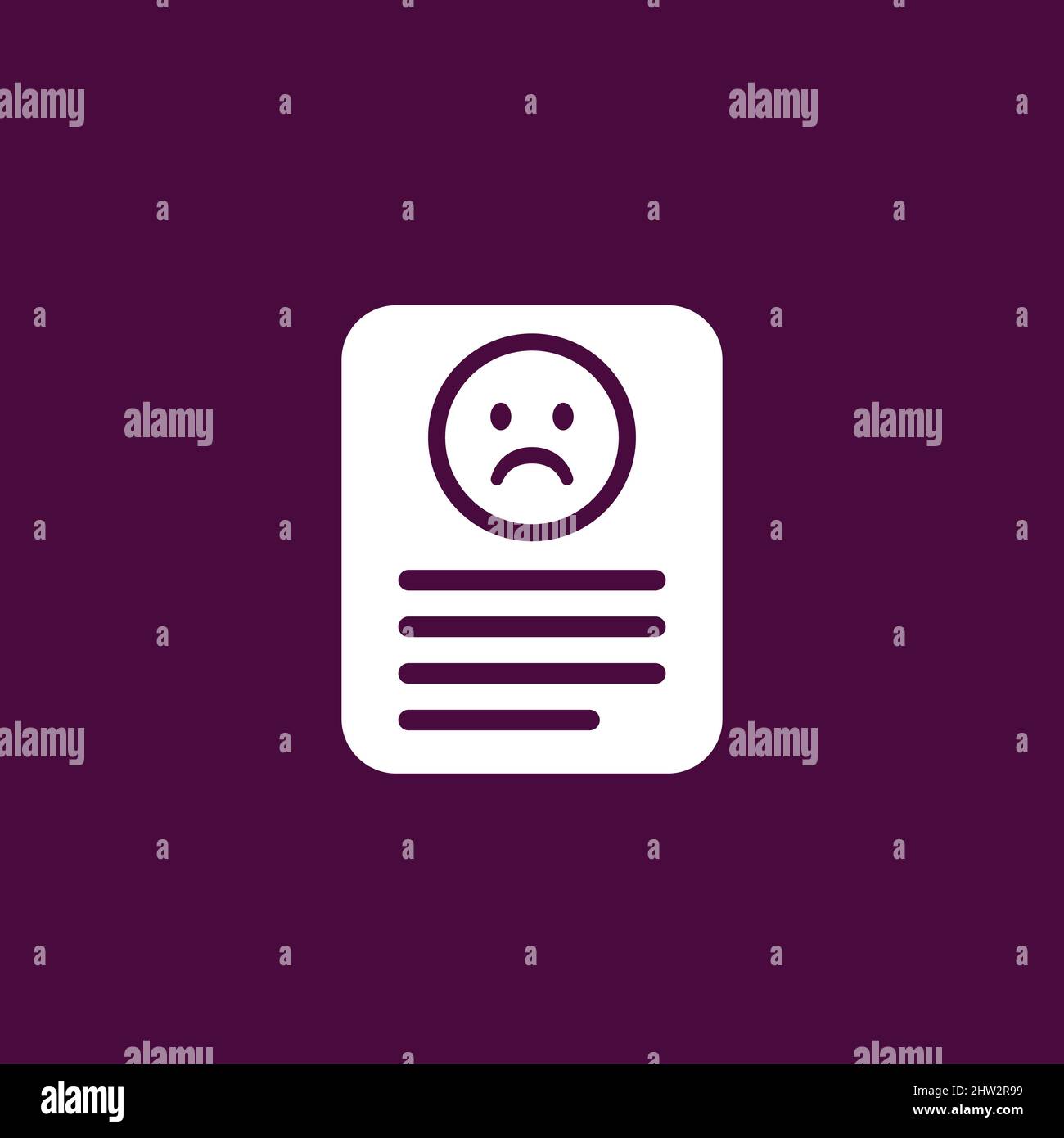 complaint vector icon for web Stock Vector Image & Art - Alamy