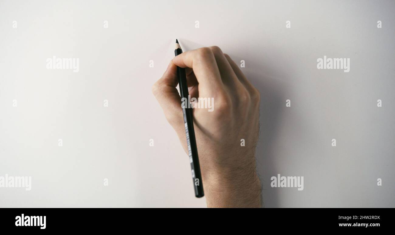 Pencil drawing arm hi-res stock photography and images - Alamy