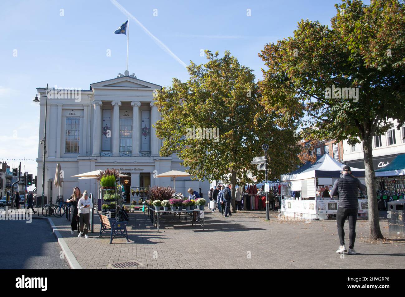 St Albans Museum and Gallery building on Market Place in Hertfordshire ...