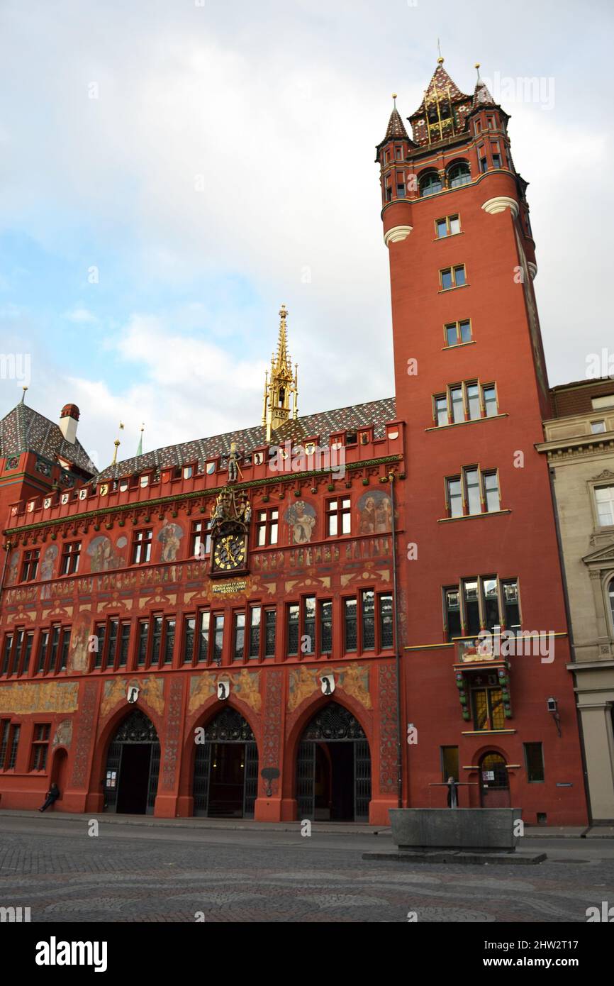 Basel Rathaus building in the city center, Switzerland Stock Photo - Alamy