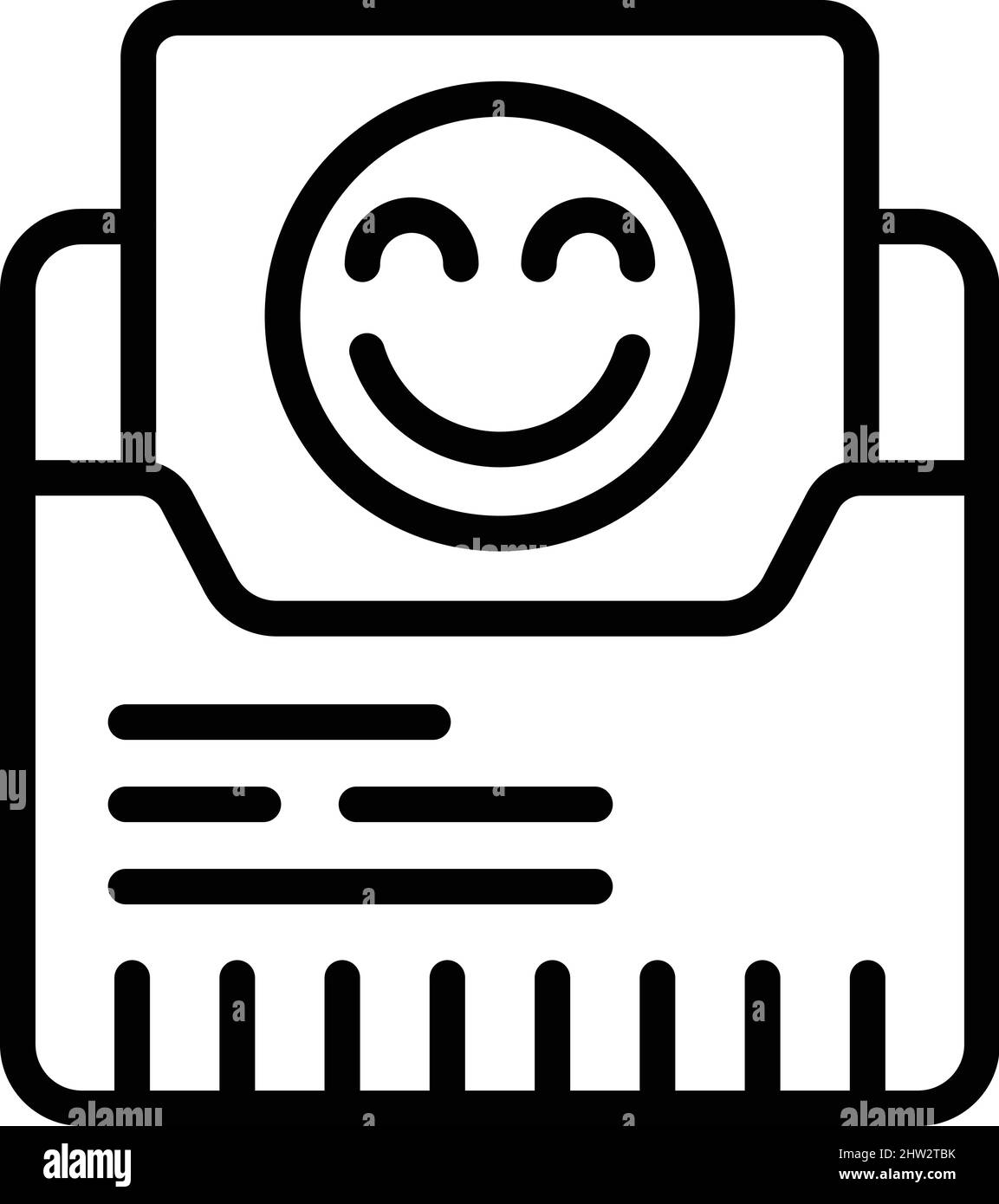 Like online letter icon outline vector. Positive help. Emotional help ...