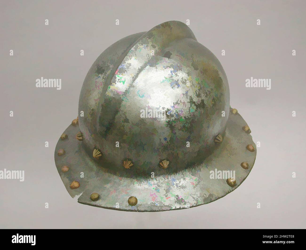 Art inspired by War Hat, 1450–1500, probably Italian, Steel, copper ...
