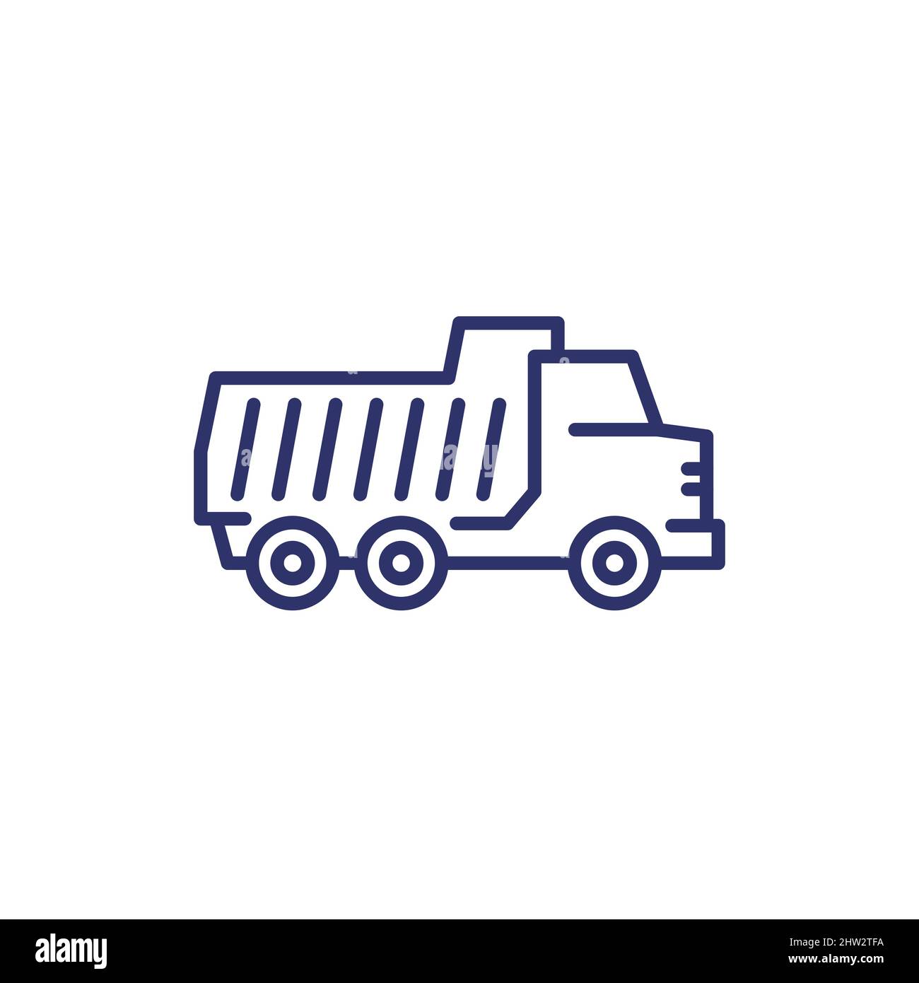 Tipper gravel Stock Vector Images - Alamy