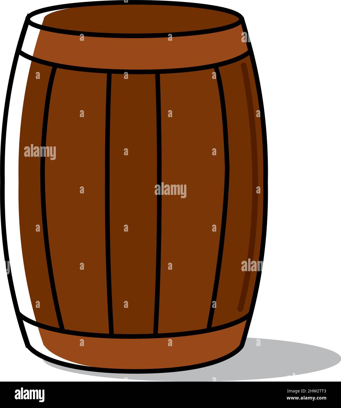 Isolated wooden beer barrel icon Vector illustration Stock Vector Image ...