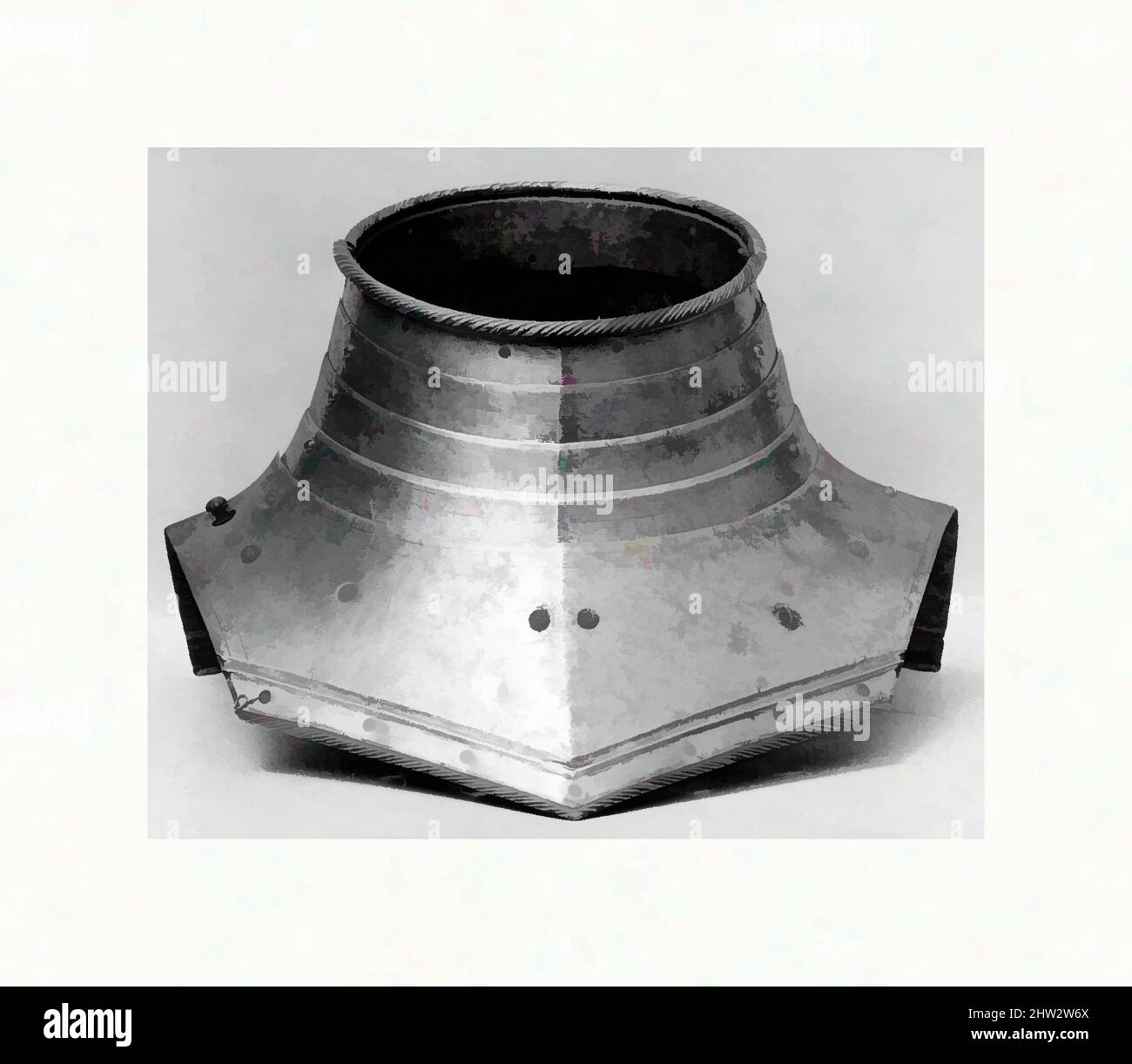 Art inspired by Gorget, 16th century, German, Steel, H. 7 3/4 in. (19.7 ...