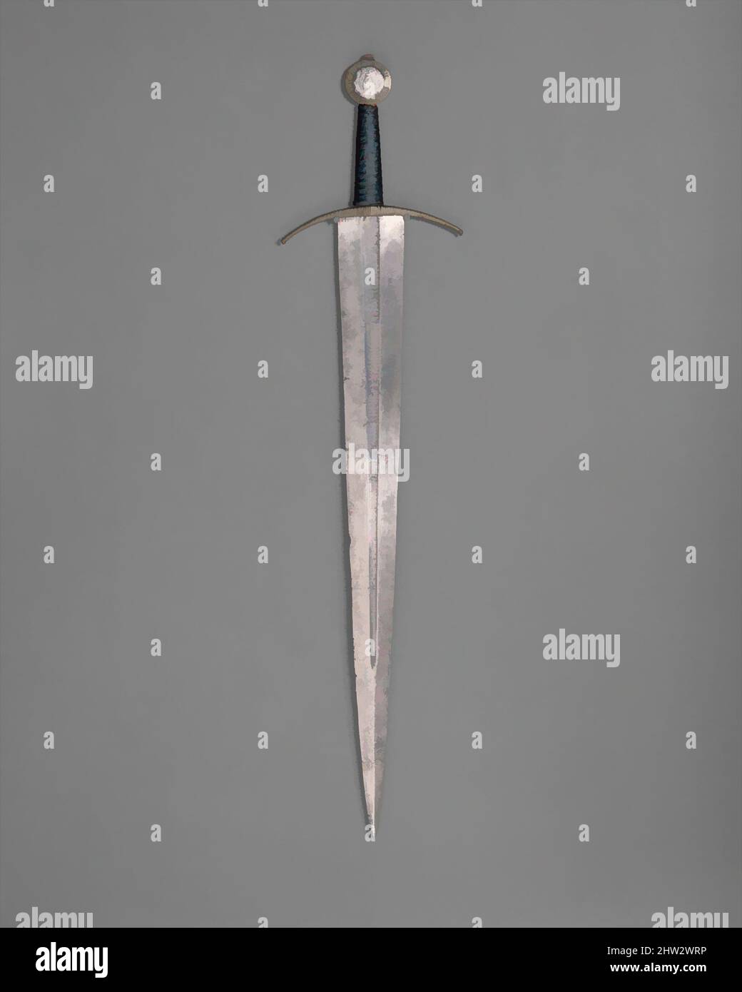 Art inspired by Sword, ca. 1400, Western European, Steel, silver ...