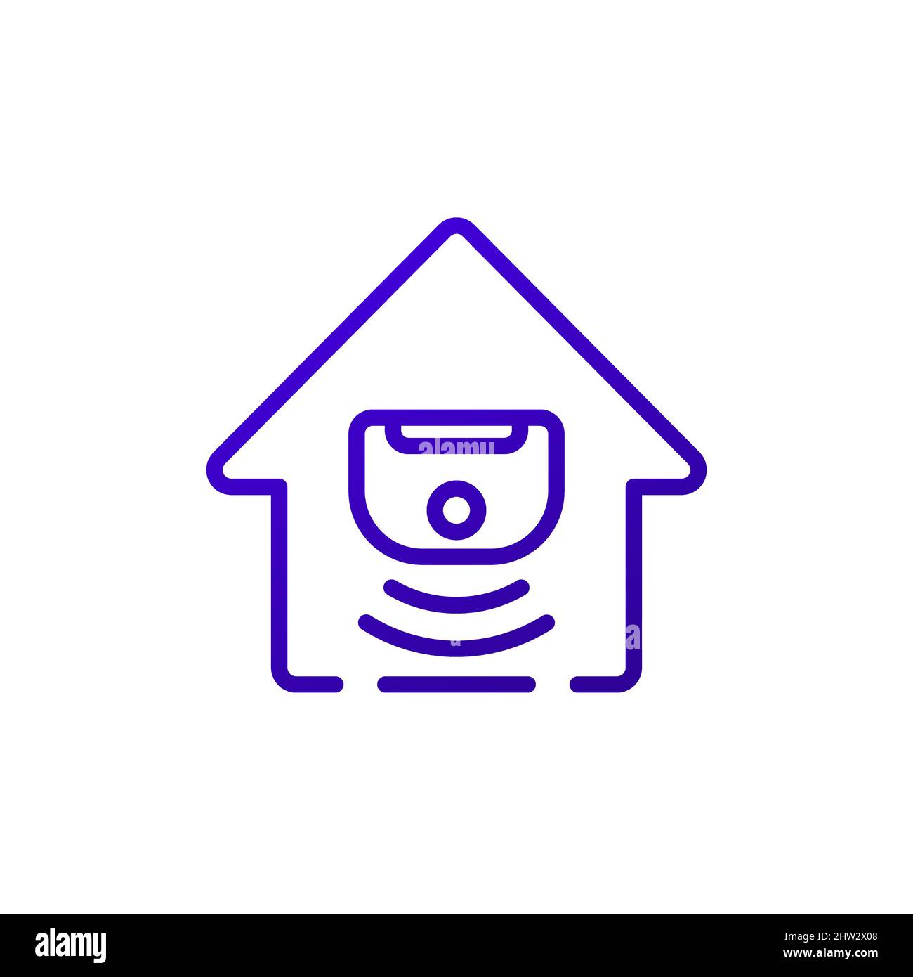 Motion sensor line icon Cut Out Stock Images & Pictures - Alamy