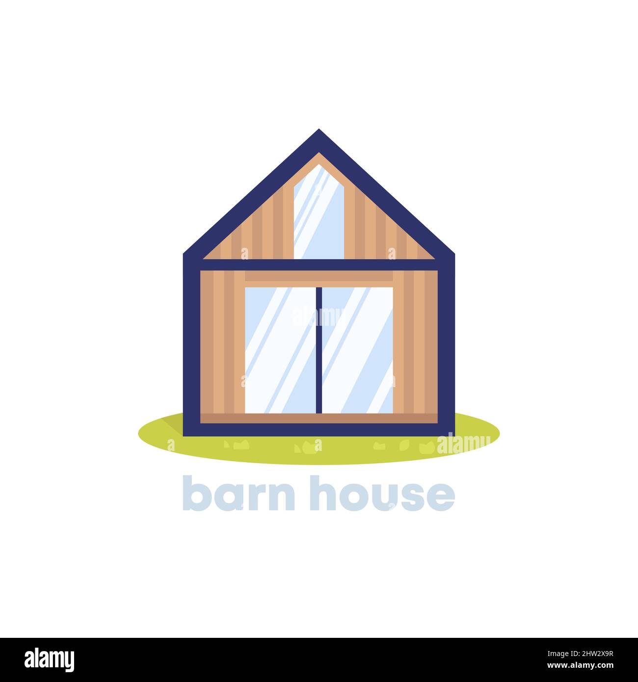 Modern house style barn house Cut Out Stock Images & Pictures - Alamy