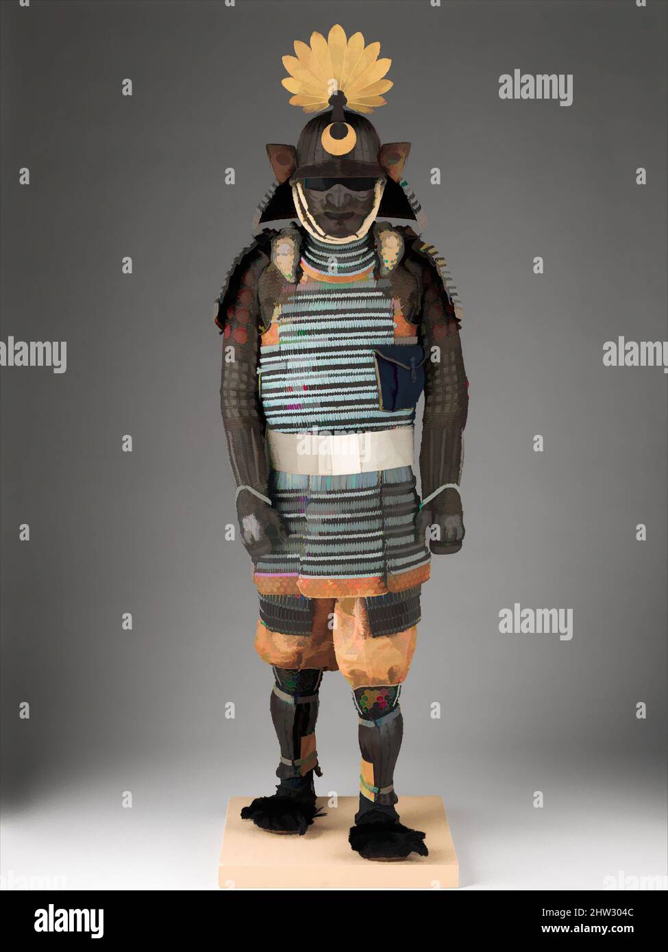 Art inspired by Armor (Gusoku), 18th century, Japanese, Iron, lacquer ...