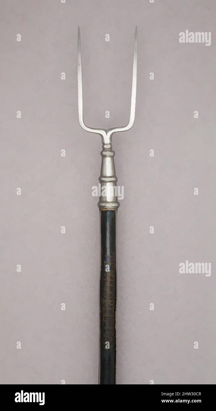 Art inspired by Military Fork, dated 1675, German, Steel, wood (ash ...