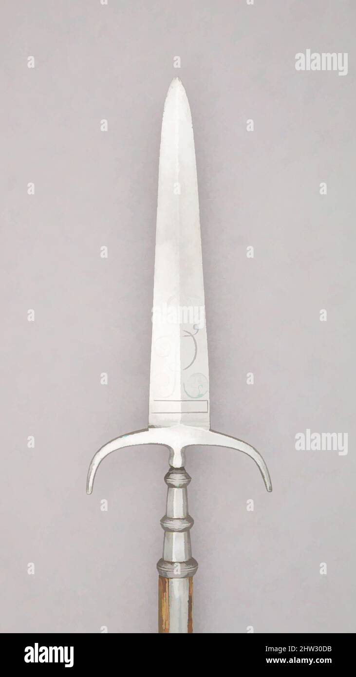 Art inspired by Spontoon, ca. 1775, German, Steel, wood (ash), bronze ...